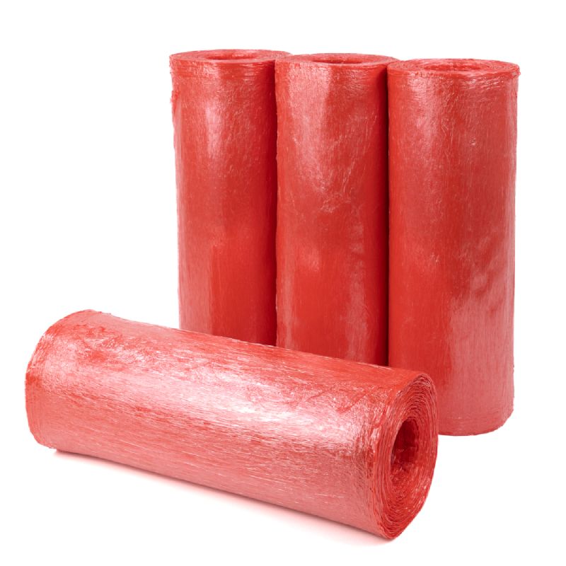 Industrial Red Coreless Pre-Stretch Wrap - 4 Rolls